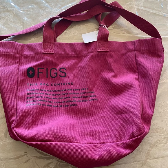 Figs | Bags | Figs Limited Edition Canvas Tote Raspberry Sorbet | Poshmark